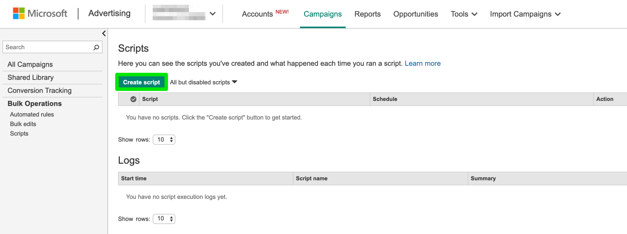 Microsoft Advertising: A script for optimising your campaigns